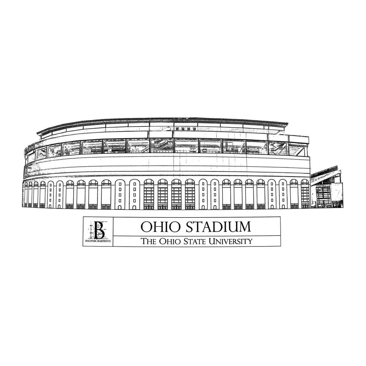 Ohio Stadium - Ballpark Blueprints® – Leather Head Sports