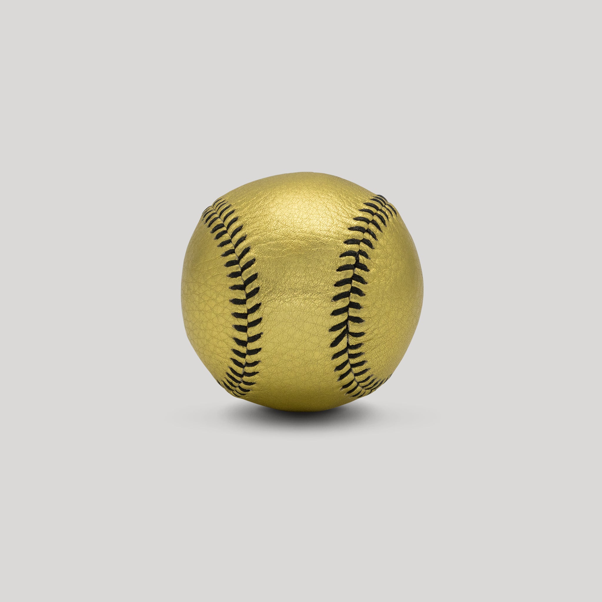 Gold Leather with Black Stitch Figure 8 Ball – Leather Head Sports
