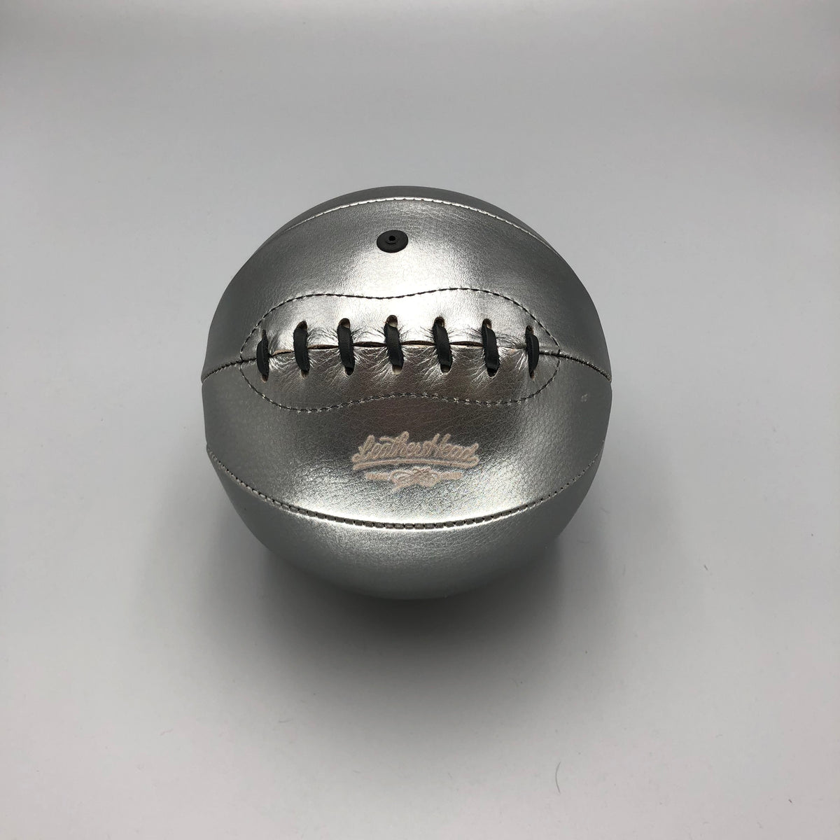 Mini Basketball, Silver Metallic – Leather Head Sports